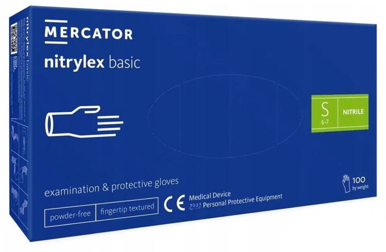 nitrylex® basic bezpudrowe rękawice nitrylowe dark blue, S, 100 szt. | Produkty \ RUCK® Produkty ...